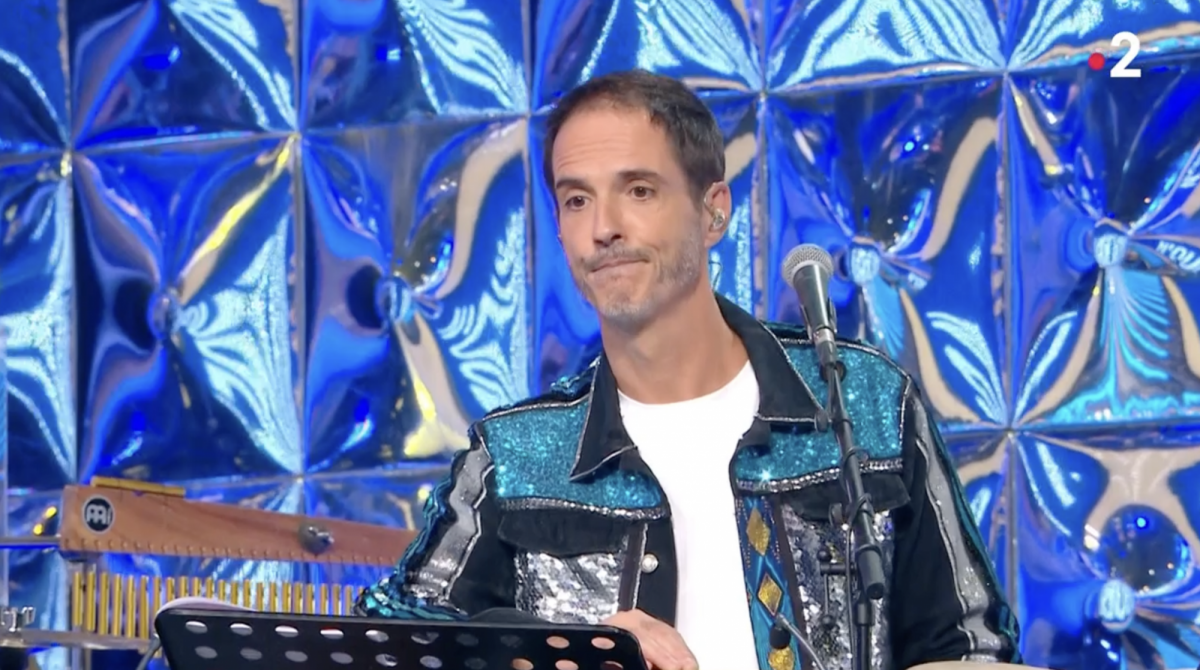 Photo : Fabien Haimovici ému dans "N'oubliez pas les paroles" lors d'un ...