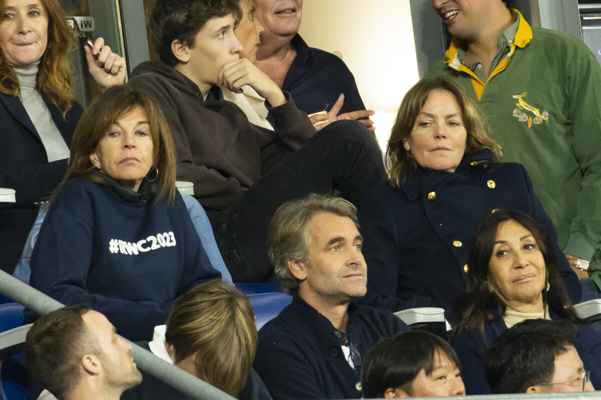 Photo : Cendrine Dominguez dans les tribunes lors de la demi-finale de ...