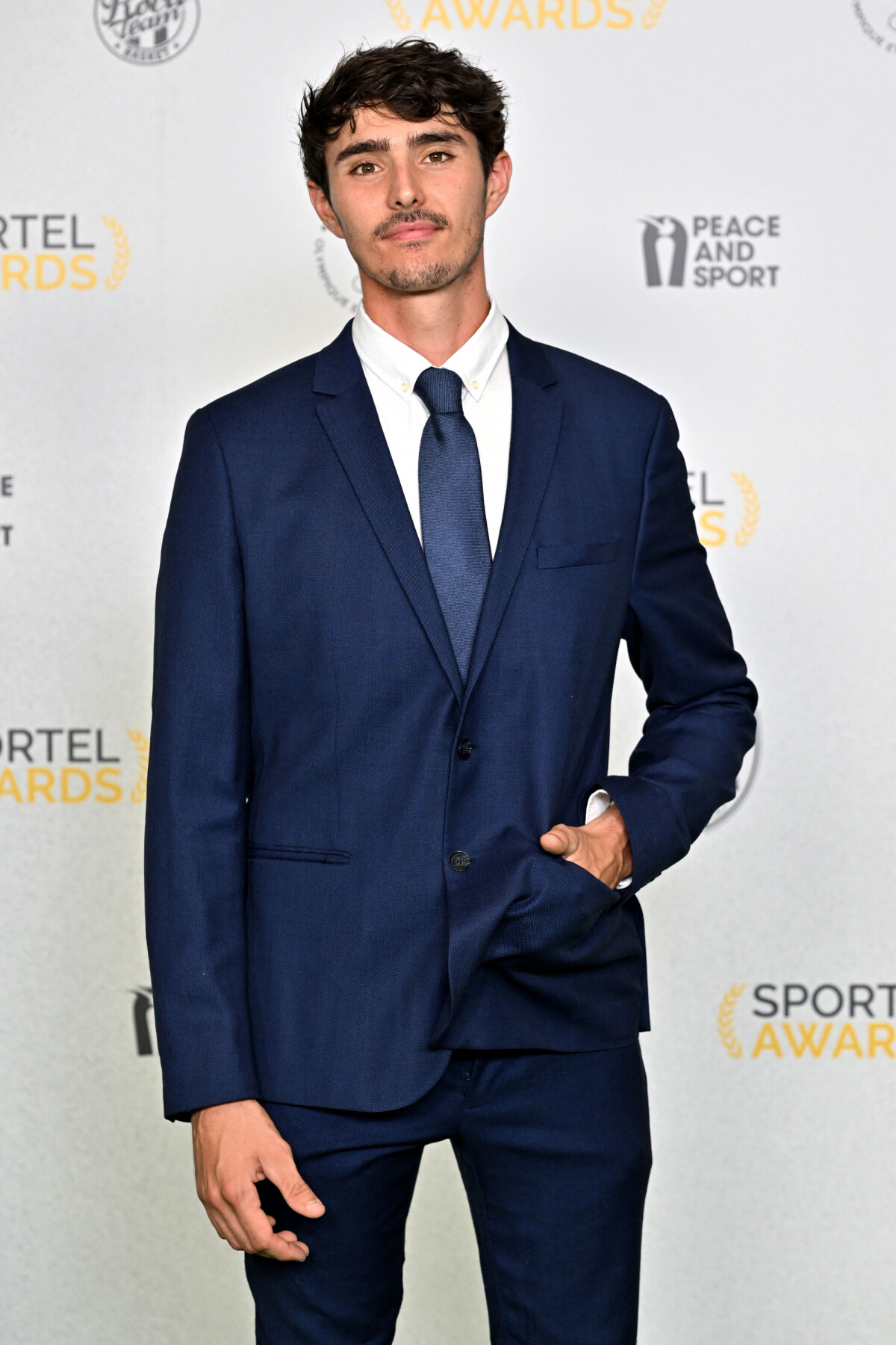 Photo : Nicolas Fleury au photocall de la soirée des Sportel Awards ...
