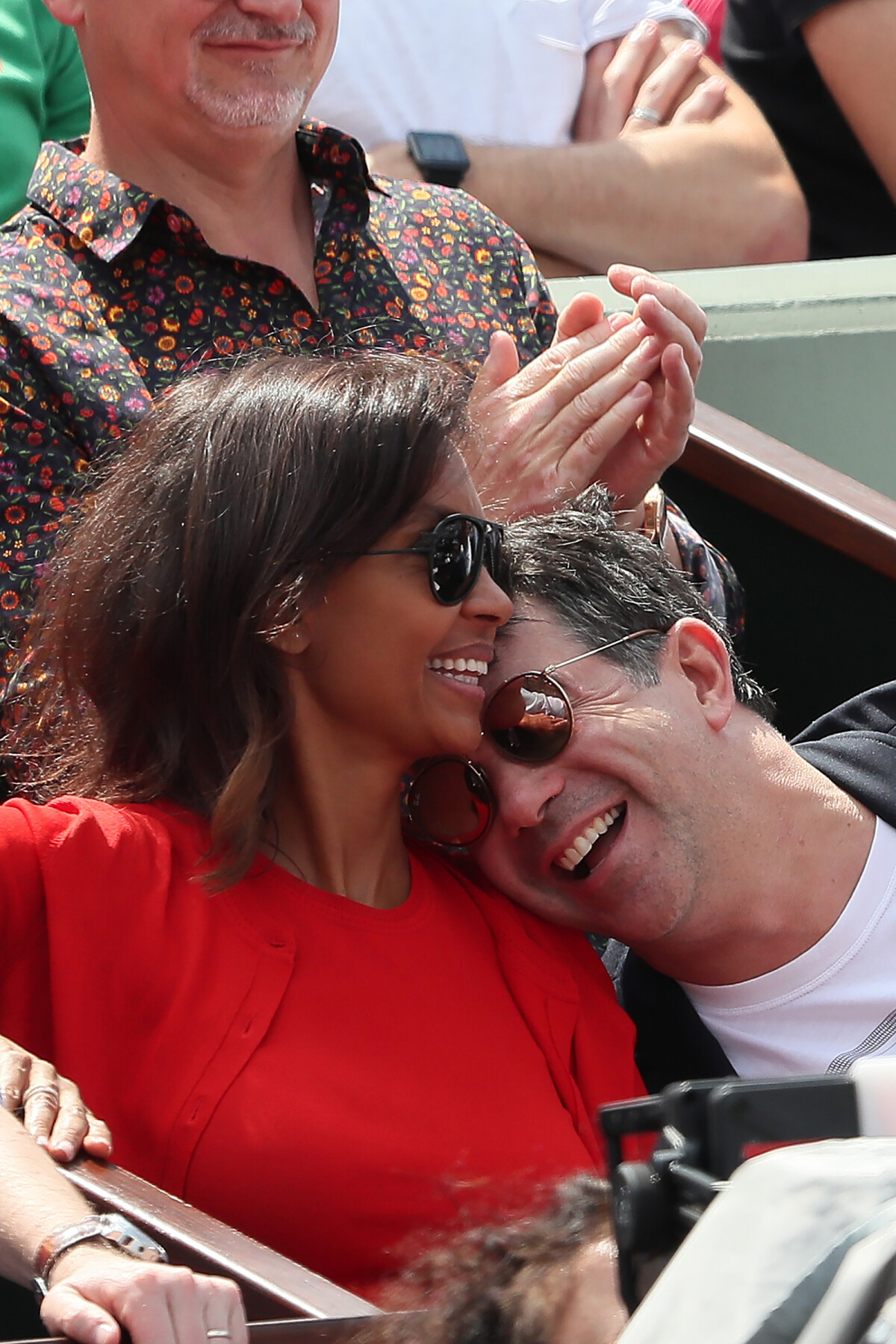 Photo : Stéphane Plaza et Karine Le Marchand plaisantent et s'amusent à ...