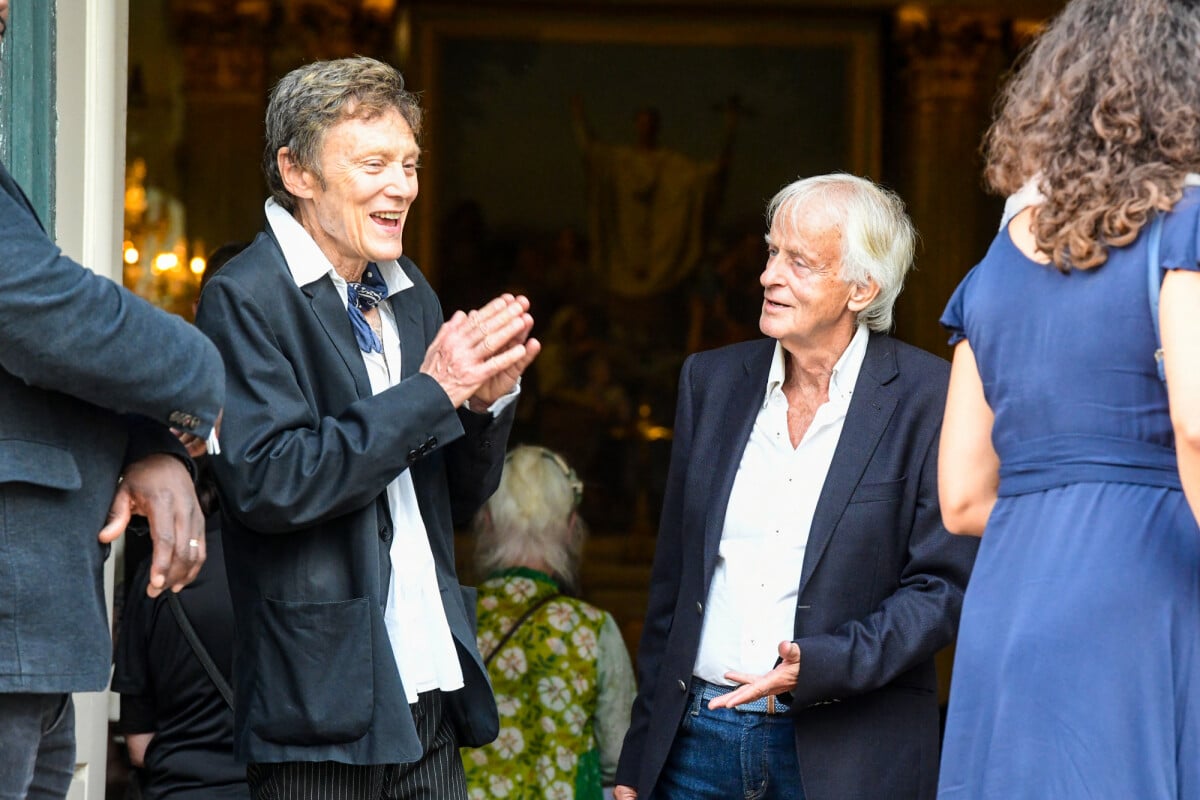 Photo : Dave et son compagnon Patrick Loiseau - Mariage d'Hugues Aufray ...