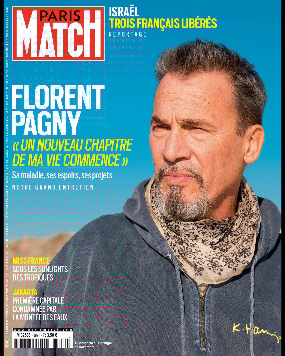Photo : Couverture de Paris Match du jeudi 30 novembre 2023 - Purepeople