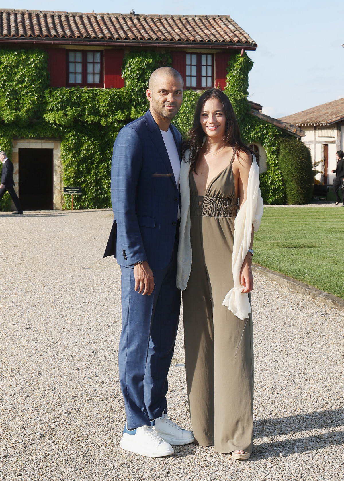 Photo : Tony Parker et sa compagne Alizé Lim lors de la fête de la ...