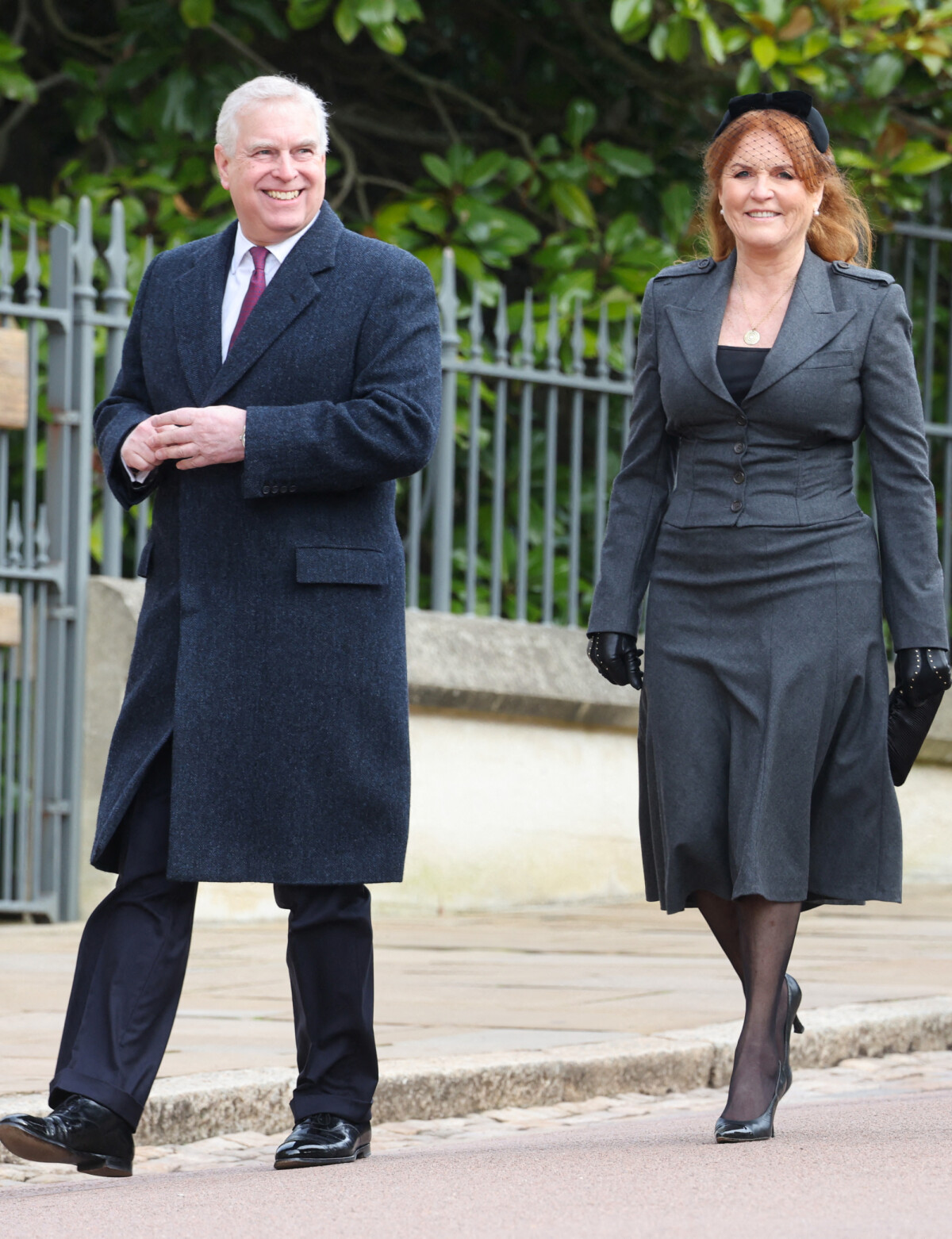 Photo : Andrew d'York et Sarah Ferguson - Messe en hommage au roi ...