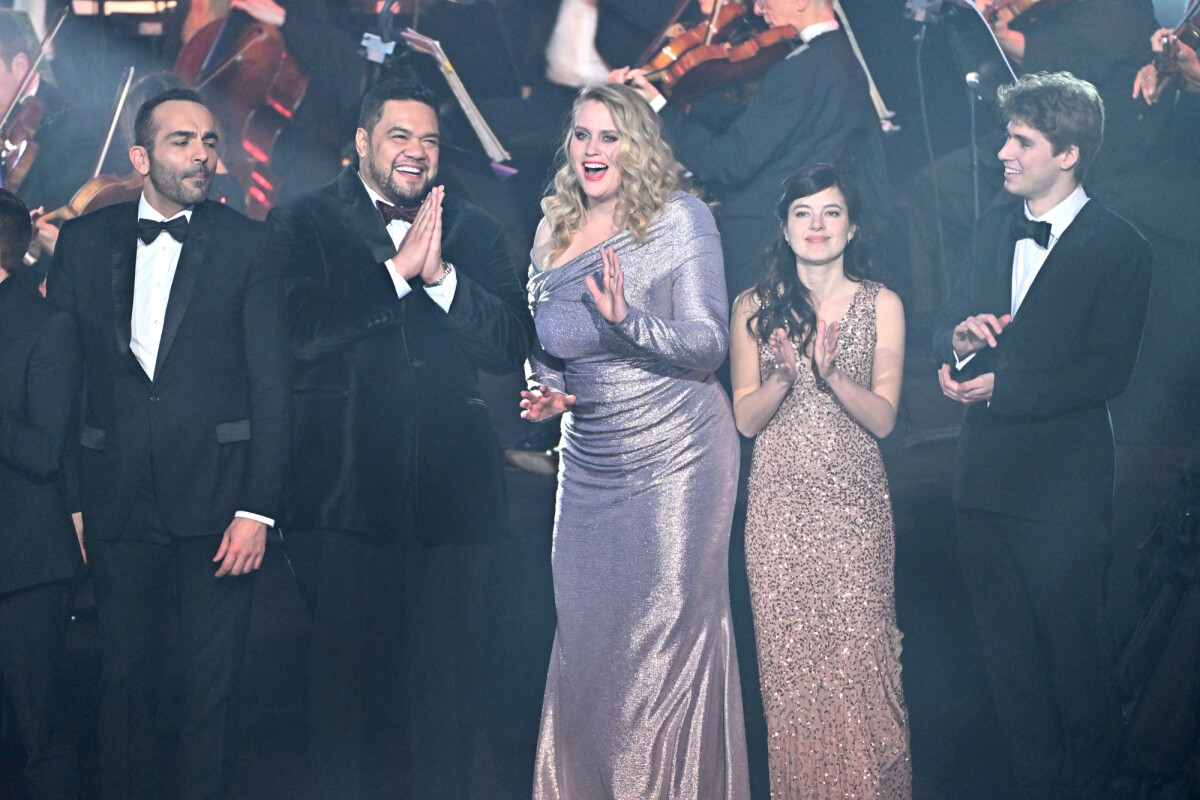 Photo : Le clarinettiste Pierre Génisson, le ténor Pene Pati, Rachel ...