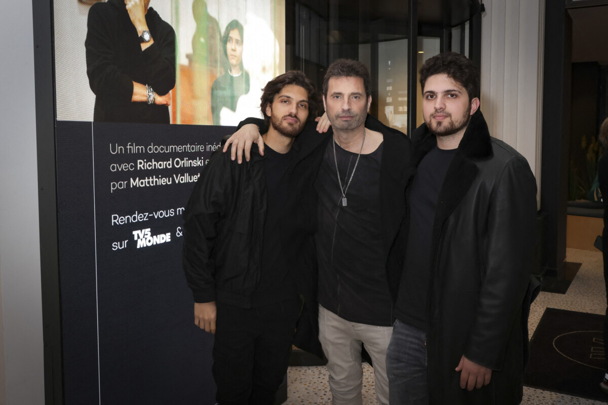 Photo : Exclusif - Richard Orlinski et deux de ses enfants Yohan ...