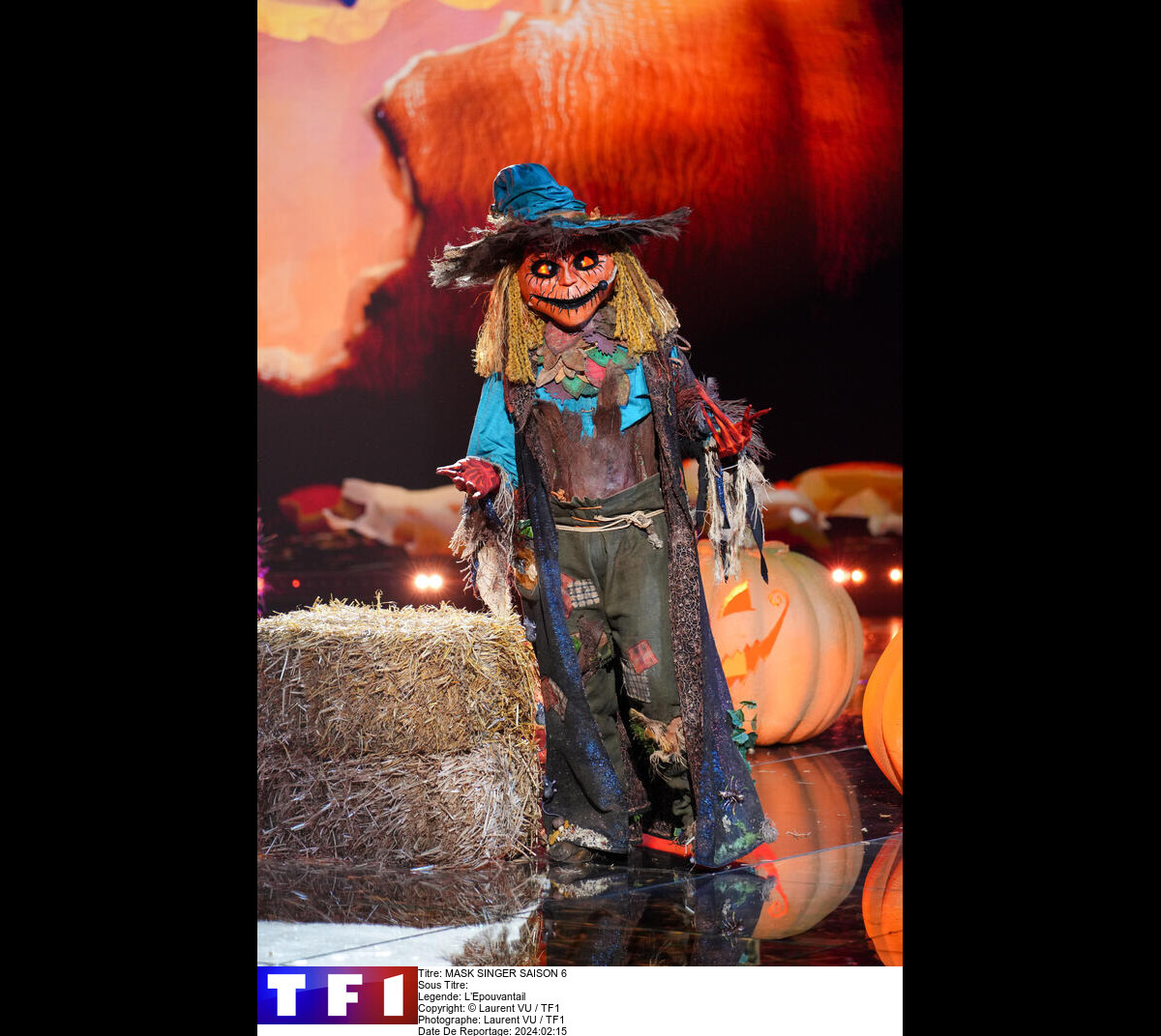 Photo : L'Epouvantail dans "Mask Singer". © Laurent VU / TF1 - Purepeople