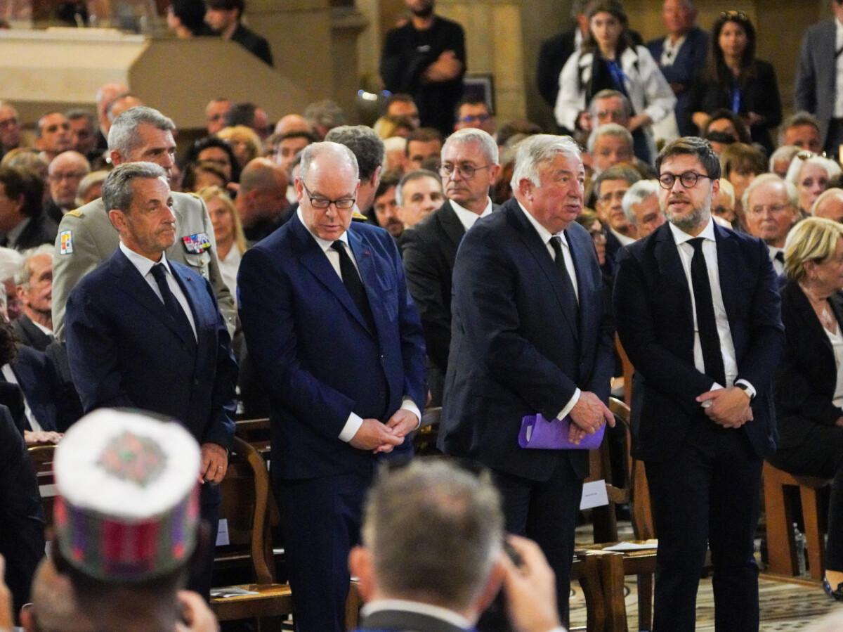 Photo : Nicolas Sarkozy, le prince Albert II de Monaco, Gérard Larcher ...