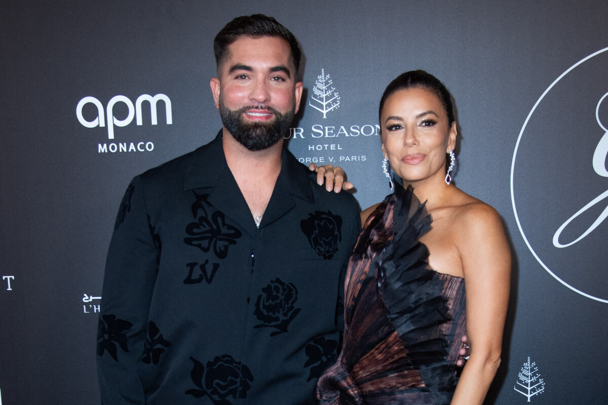 Photo : Kendji Girac et Eva Longoria lors du 11ème Gala Eva Longoria X ...