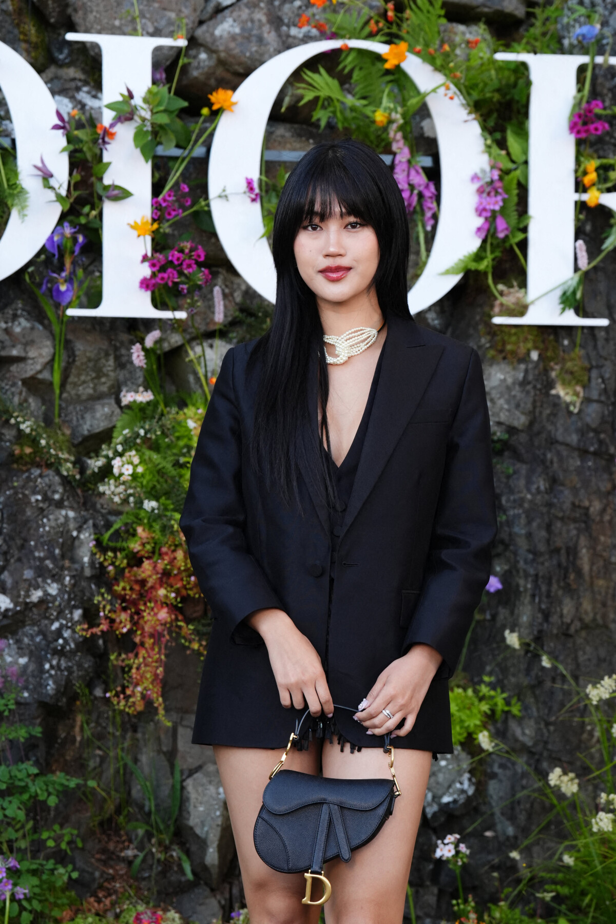 Photo : Jihoon Kim lors de la croisière Dior 2025 au Drummond Castle dans le Perthshire en ...