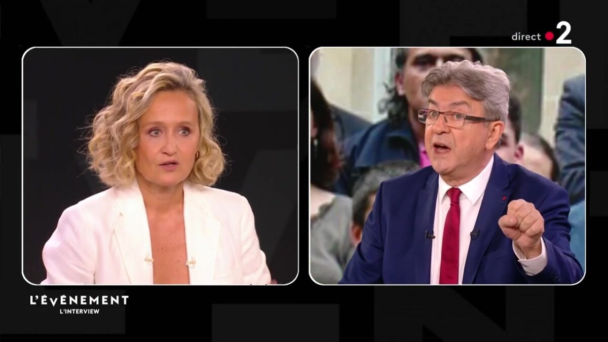 Vidéo : Jean-Luc Mélenchon s'agace face à Caroline Roux - Purepeople