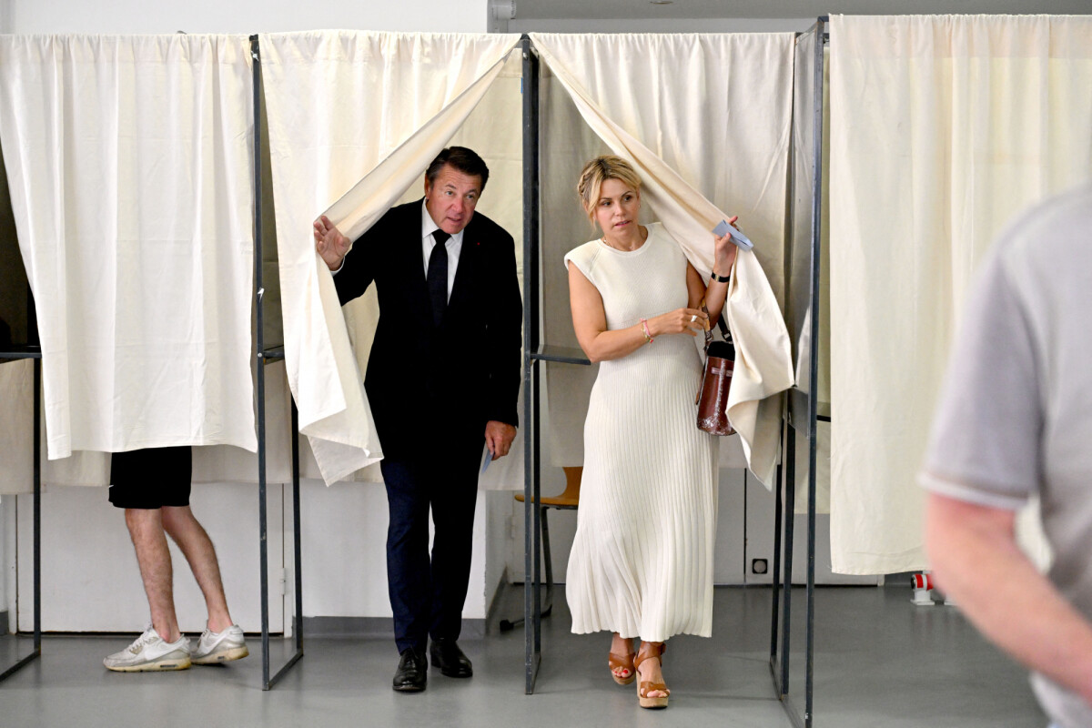 Photo : Christian Estrosi, le maire Horizon de Nice, et sa femme Laura ...