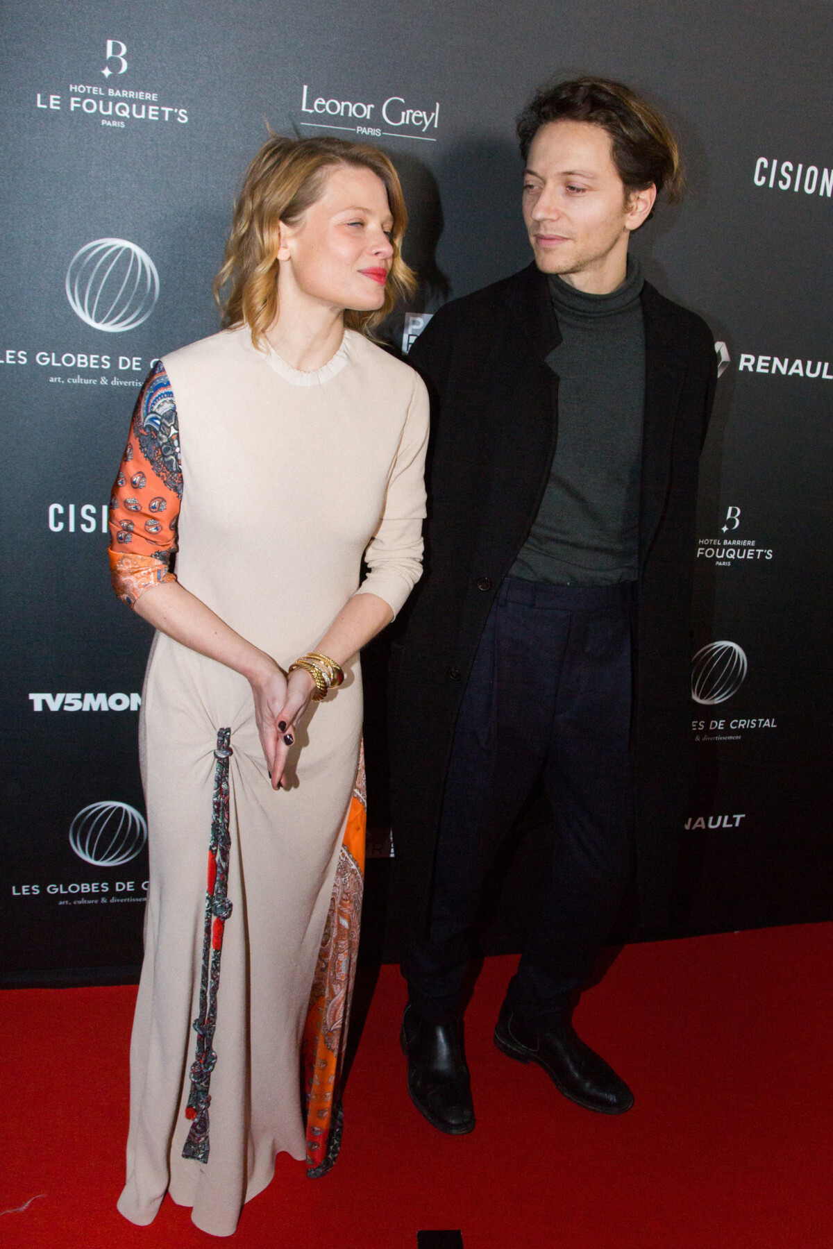 Photo : Melanie Thierry, Raphael Haroche assiste à la 14e cérémonie du Globe De Cristal à la ...