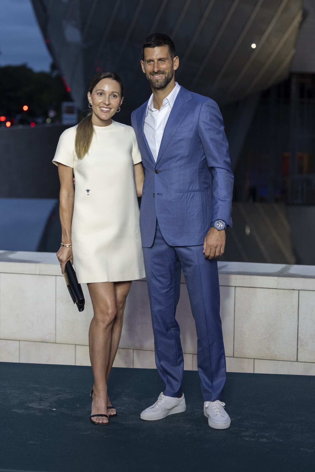 Photo : Novak Djokovic et sa femme Jelena - Photocall du dîner Photo : Novak Djokovic et sa femme Jelena - Photocall du dîner