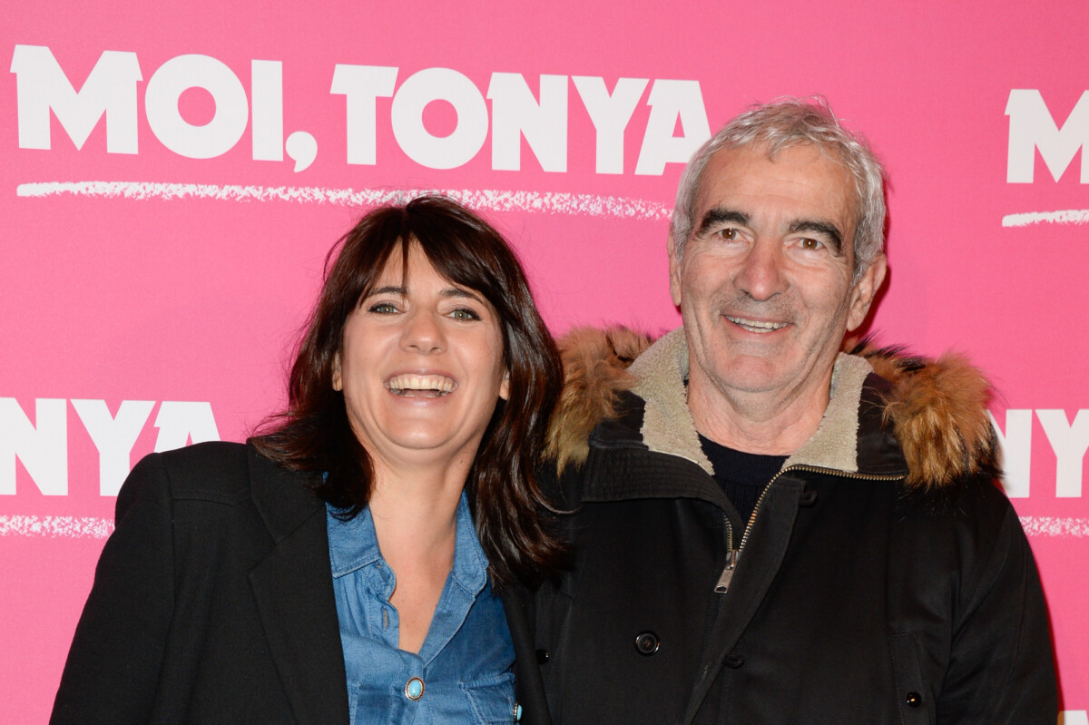 Photo : Estelle Denis et Raymond Domenech - Avant-première du film "Moi ...