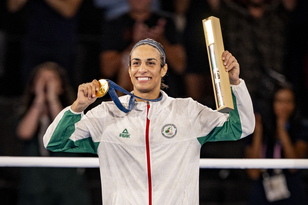 Photo : Imane Khelif pendant les jeux olympiques de Paris 2024 ...