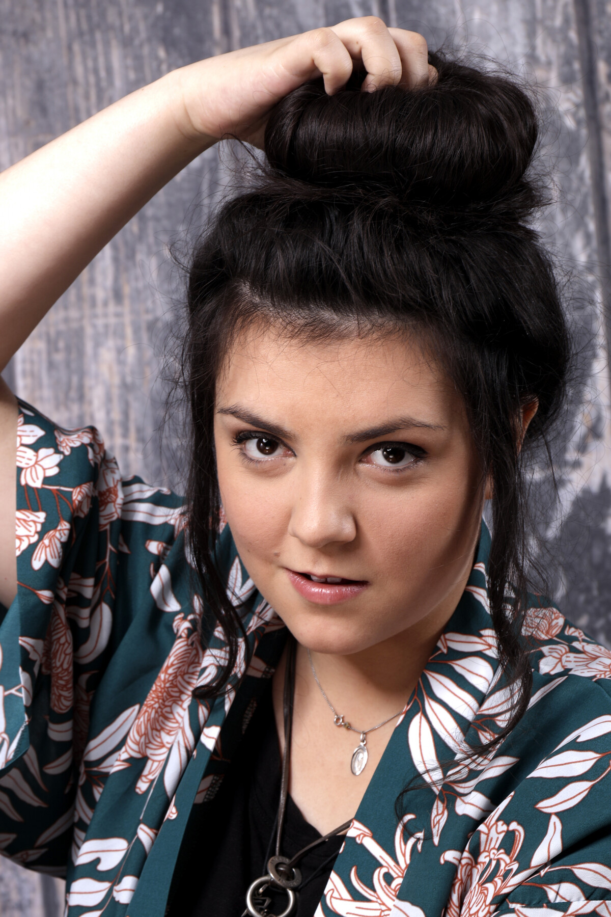 Photo : Portrait de la chanteuse Hoshi à Paris, France, le 4 avril 2018 ...