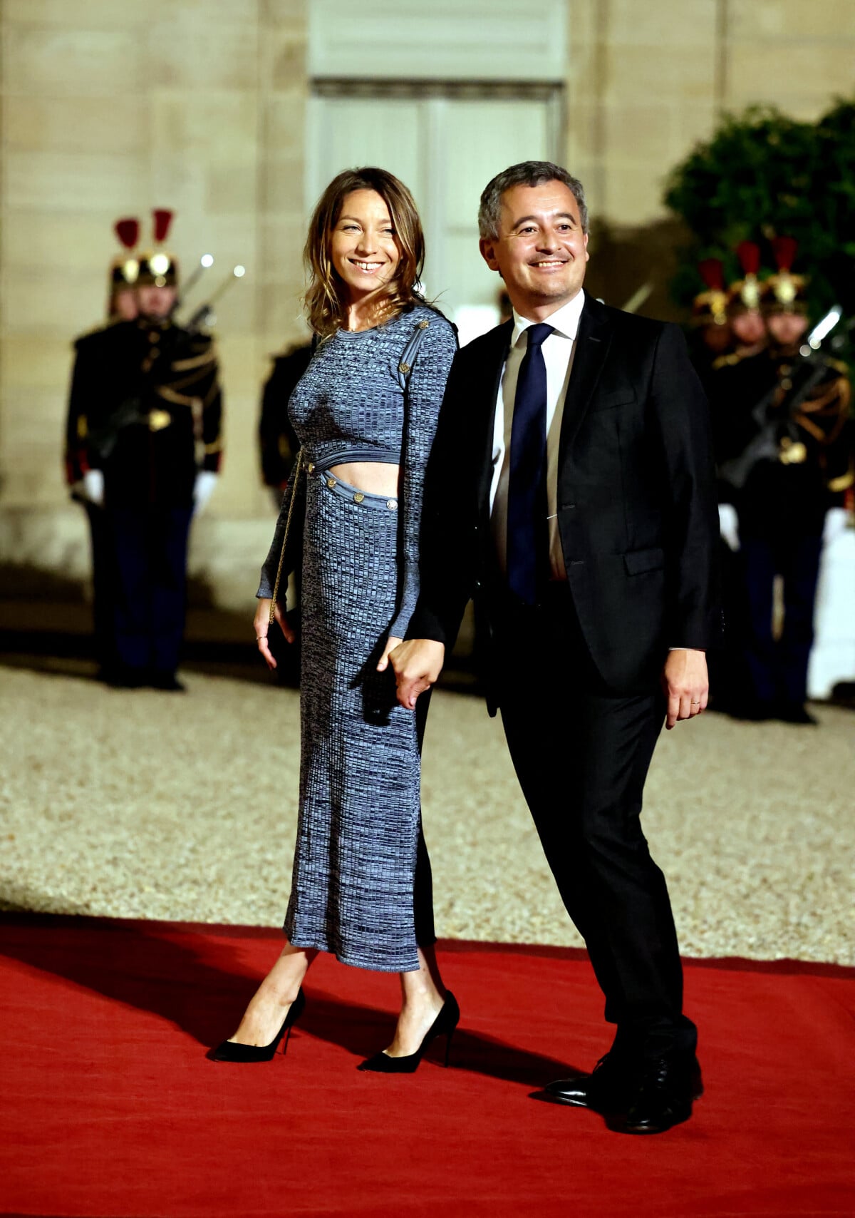 Photo : Gérald Darmanin et sa femme Rose-Marie Devillers arrivant au ...