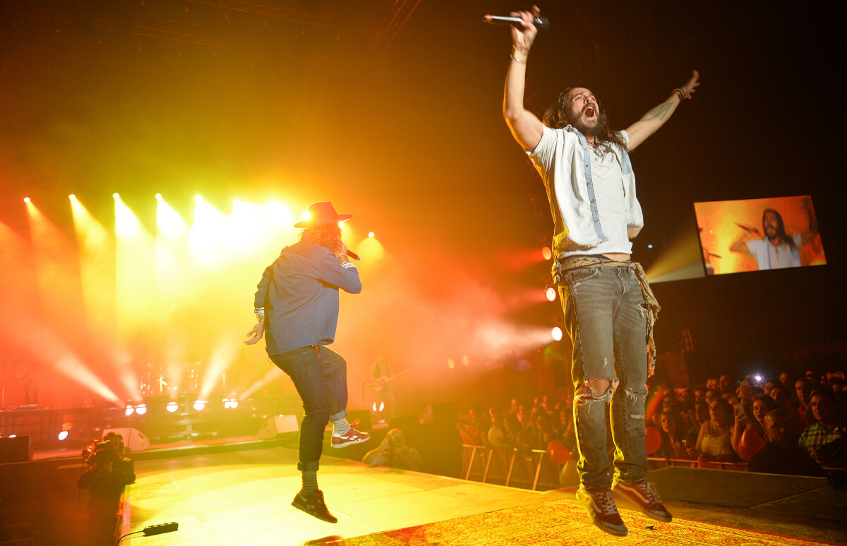Photo : Fréro Delavega (Jérémy Frérot et Florian Delavega) lors de leur ...