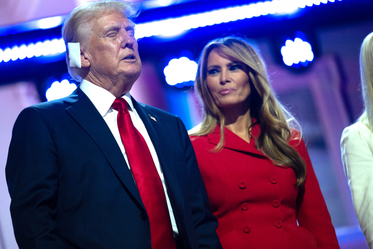 Photo : L'ancien président américain Donald J. Trump et l'ancienne ...