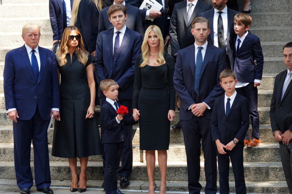 Photo : Donald Trump et sa femme Melania, Barron Trump, Ivanka Trump ...