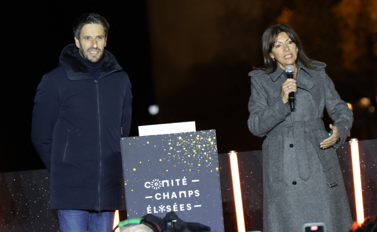 Photo : Tony Estanguet était le parrain des illuminations des Champs-Élysées Tony Estanguet et ...
