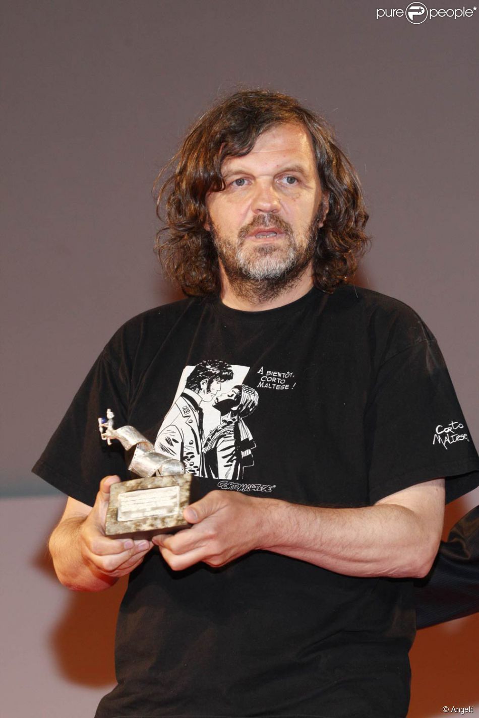 Emir Kusturica lors du Festival de Taormina, en Italie, le 17 juin 2010 ...