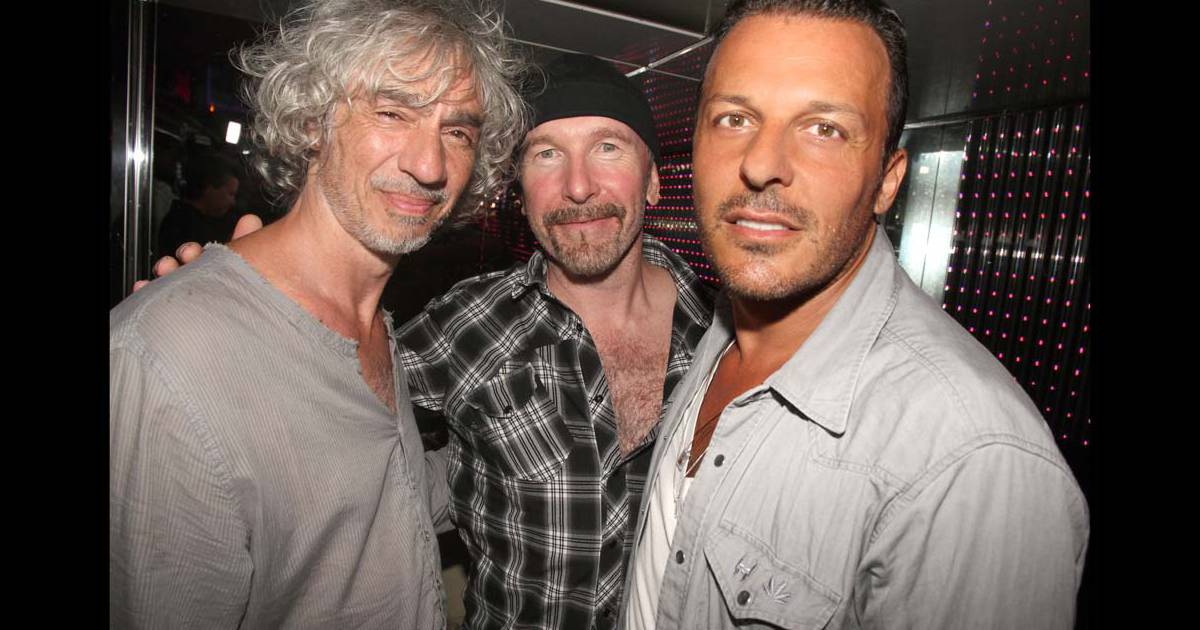 Louis Bertignac, The Edge et Jean-Roch, au VIP Room à Saint-Tropez, le ...
