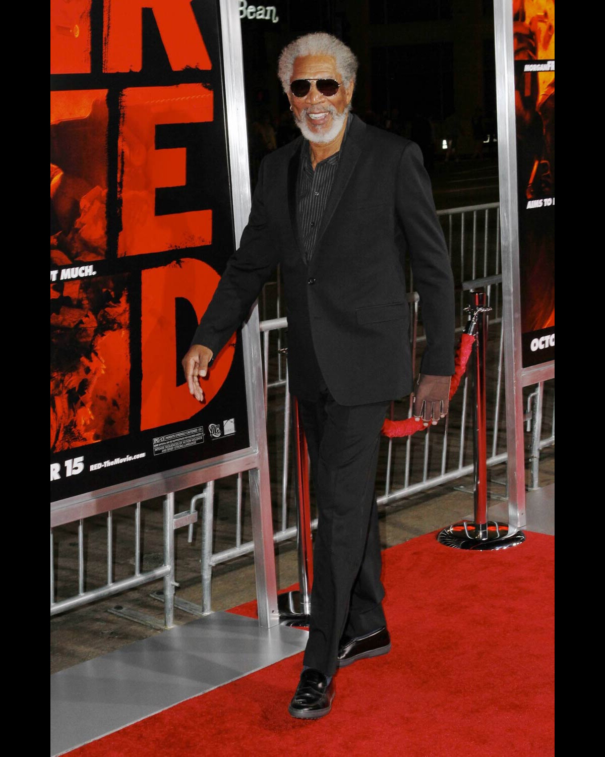 Photo : Morgan Freeman, à l'occasion de l'avant-première de RED, qui s ...