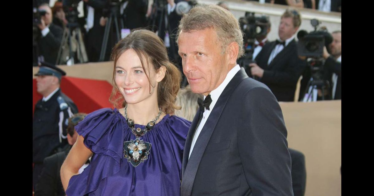Patrick Poivre d'Arvor et Agathe Borne, festival de Cannes, mai 2008 ...