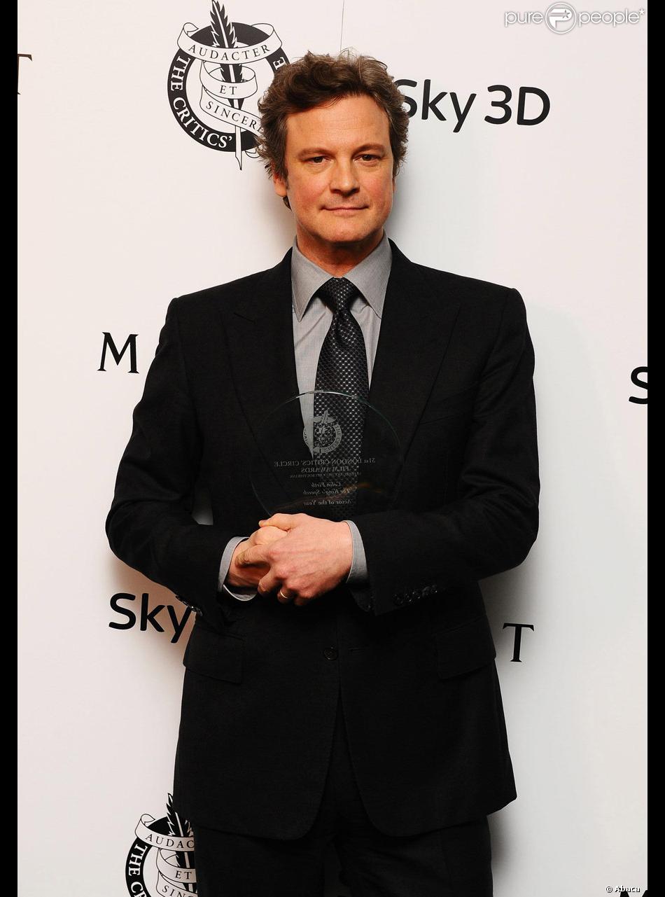 Colin Firth lors des London Film Critics Circle Awards le 10 février ...