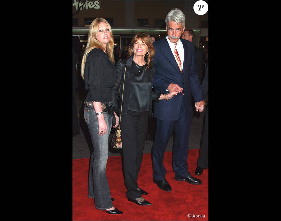 Katharine Ross pose en compagnie de son mari Sam Elliott et de sa fille ...