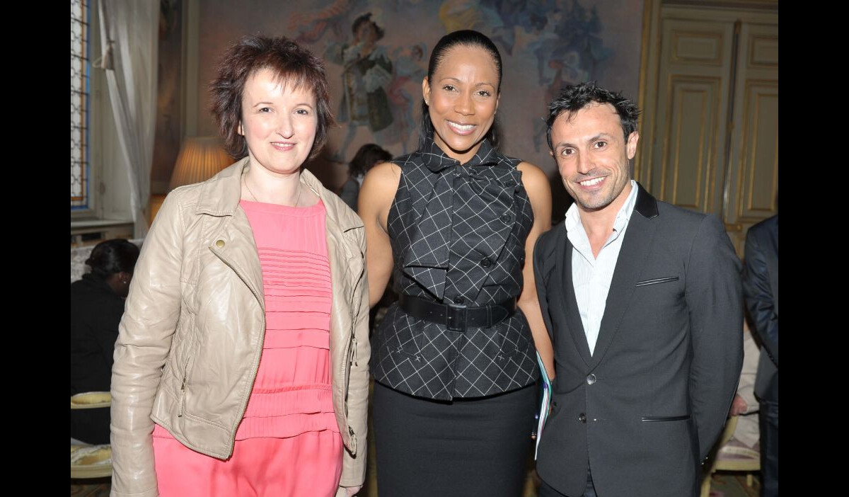 Photo : Anne Roumanoff, Christine Kelly et Willy Rovelli lors du ...