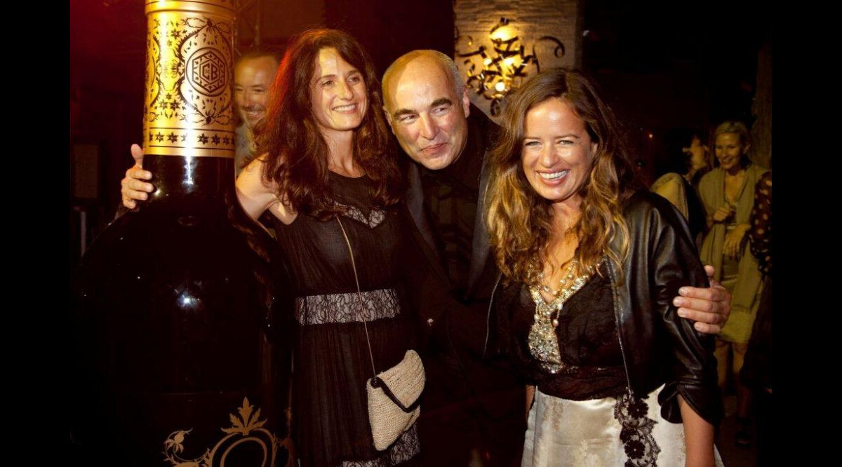 Photo : Bruno-Eugène Borie, son épouse et Jade Jagger lors de la soirée ...