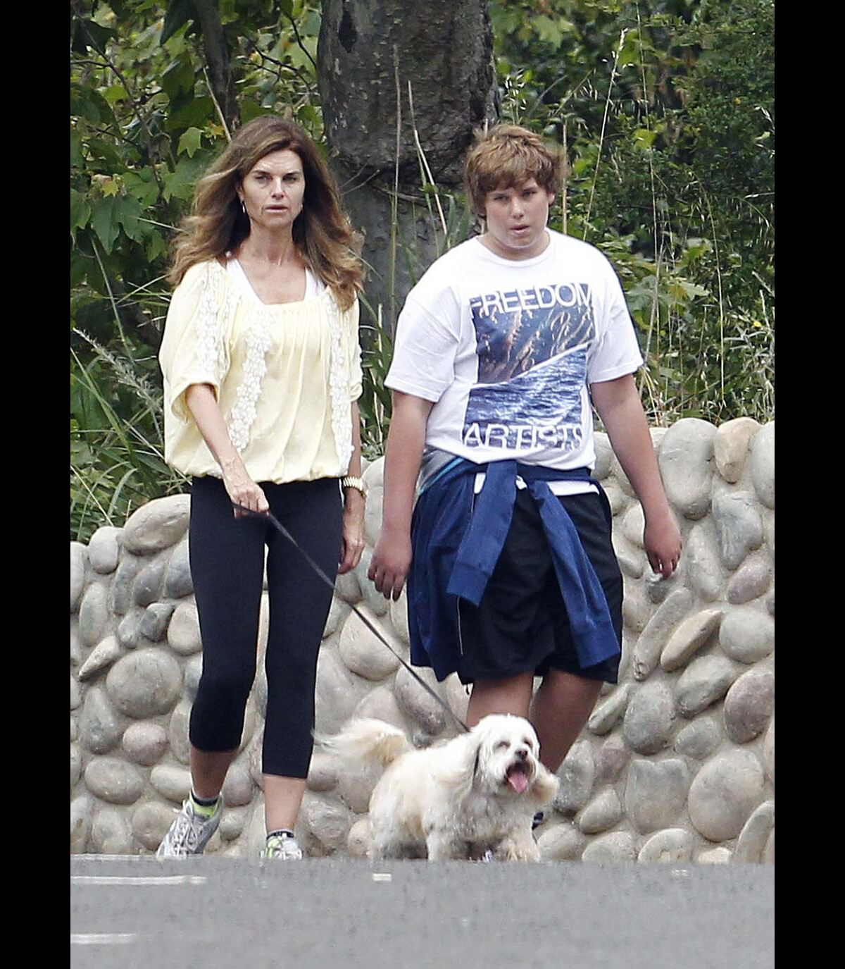 Photo : Maria Shriver et son fils Christopher, à Los Angeles, le 11 ...