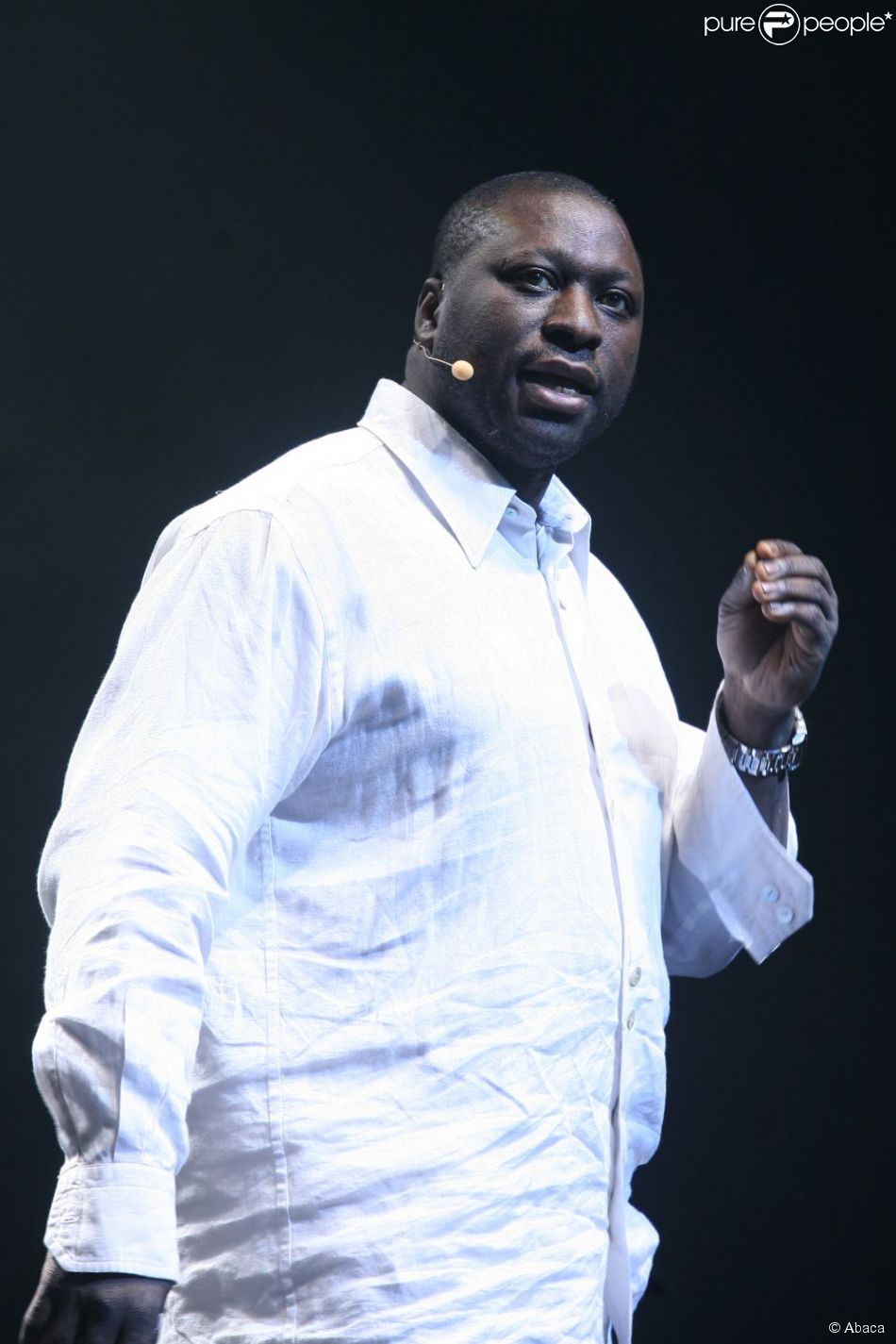 Mouss Diouf à Paris, en février 2009. - Purepeople
