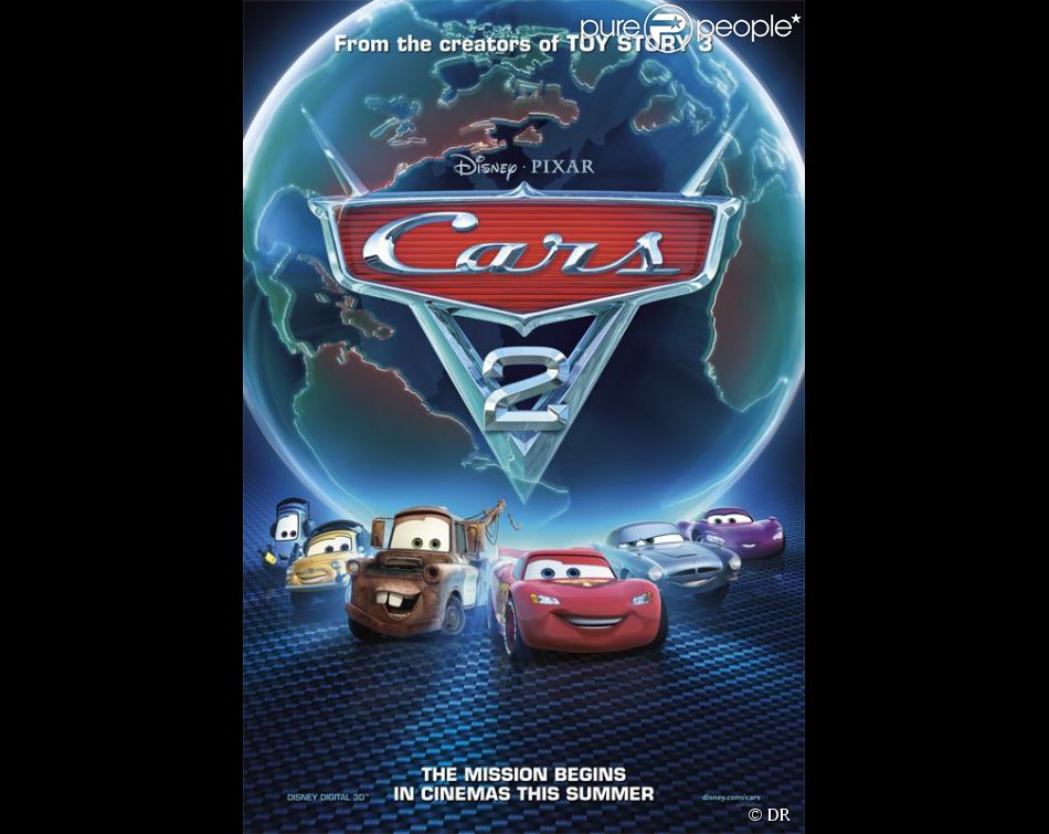 L'affiche de Cars 2. - Purepeople