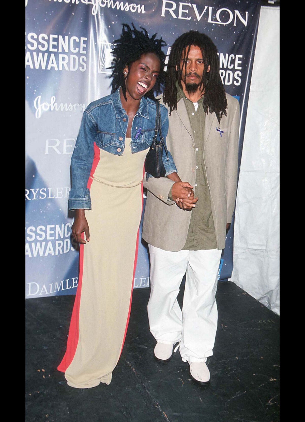 Photo : Lauryn Hill et Rohan Marley en 1999 - Ode (Purepeople)