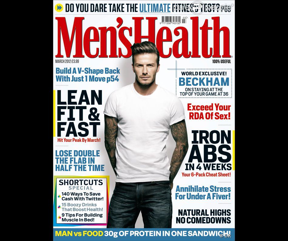 Men's Health UK avec David Beckham à retrouver en mars - Purepeople