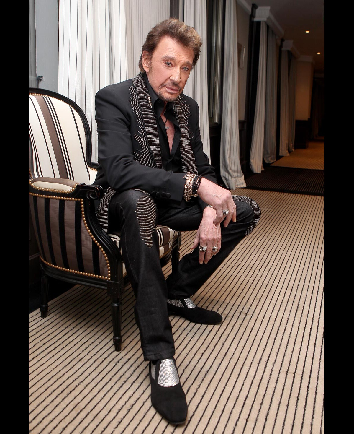 Photo : Photo exclusive : Johnny Hallyday le 27 janvier 2012 à Cannes ...