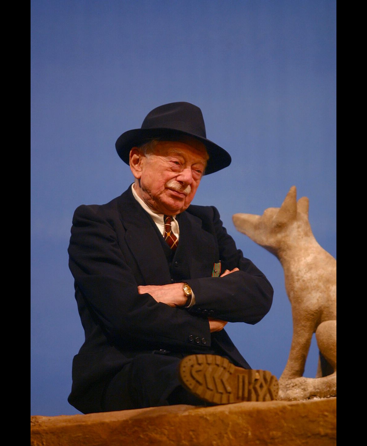 Photo : Maurice Chevit dans la pièce Le Vent des peupliers, en 2003. Le ...