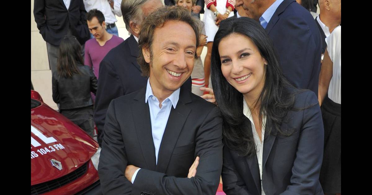 Stéphane Bern et Marie Drucker lors de la conférence de rentrée de RTL ...