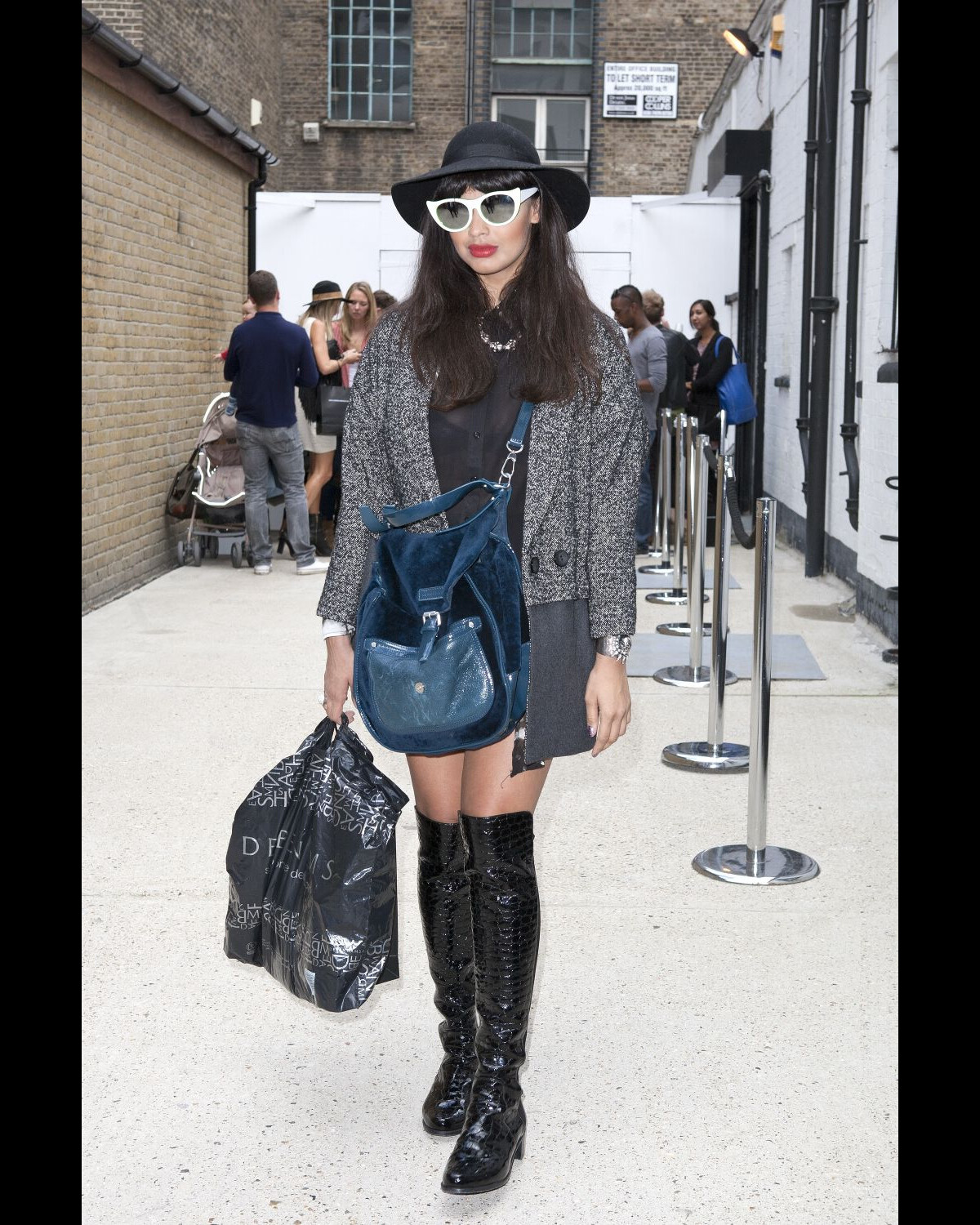 Photo : Jameela Jamil arrive au défilé Zoe Jordan. Fashion Week de ...