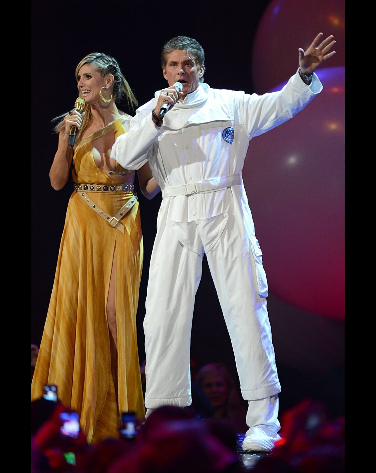 Photo : Heidi Klum et David Hasselhoff à la soirée des MTV EMA's 2012 à ...