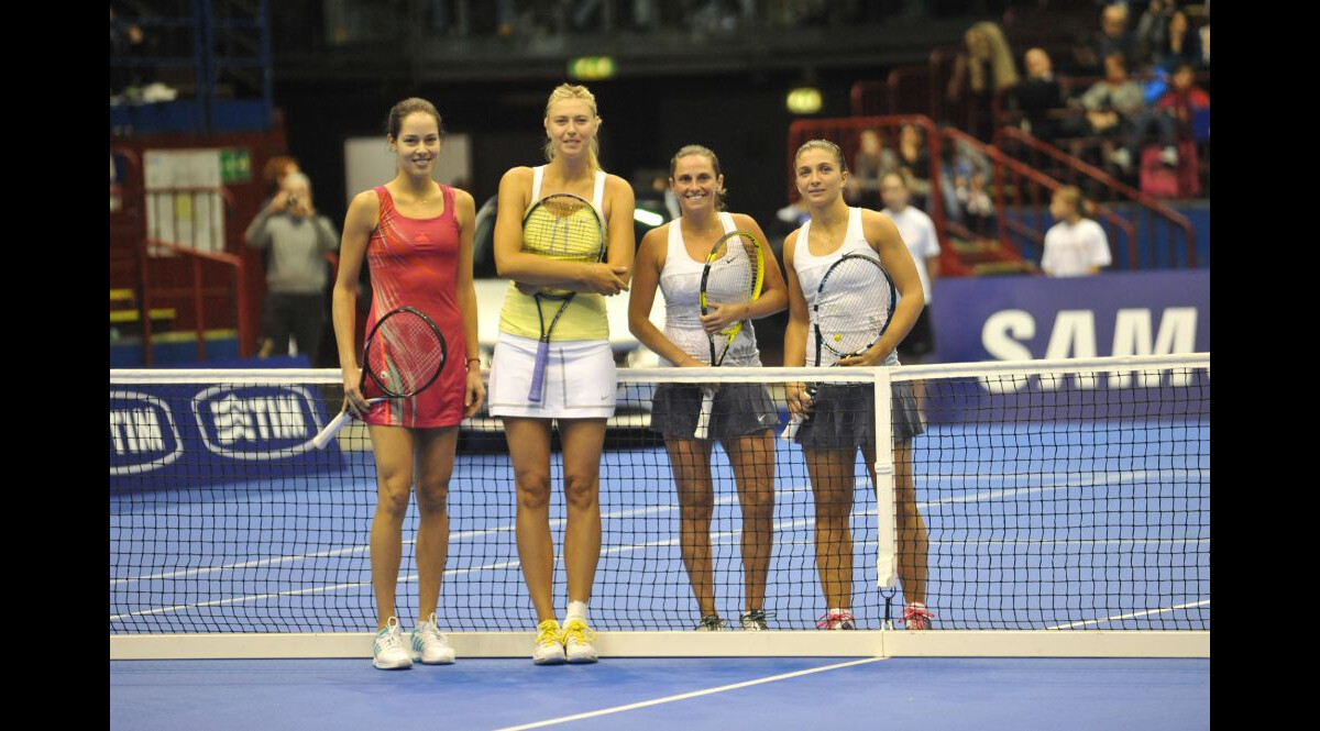 Photo : Maria Sharapova, Ana Ivanovic, Roberta Vinci, Sara Errani lors ...