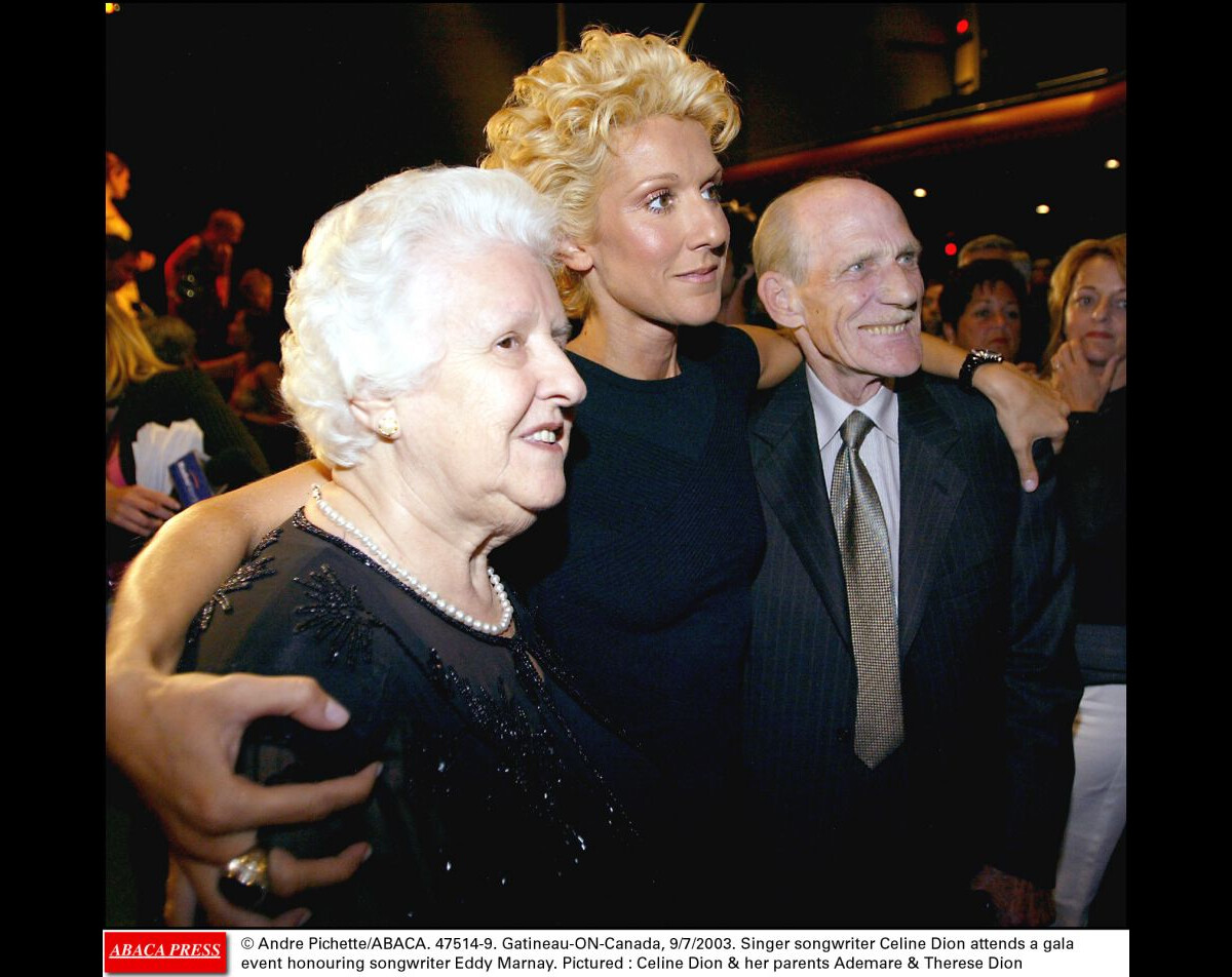 Photo : Céline Dion participe à un gala en hommage au parolier Eddy ...