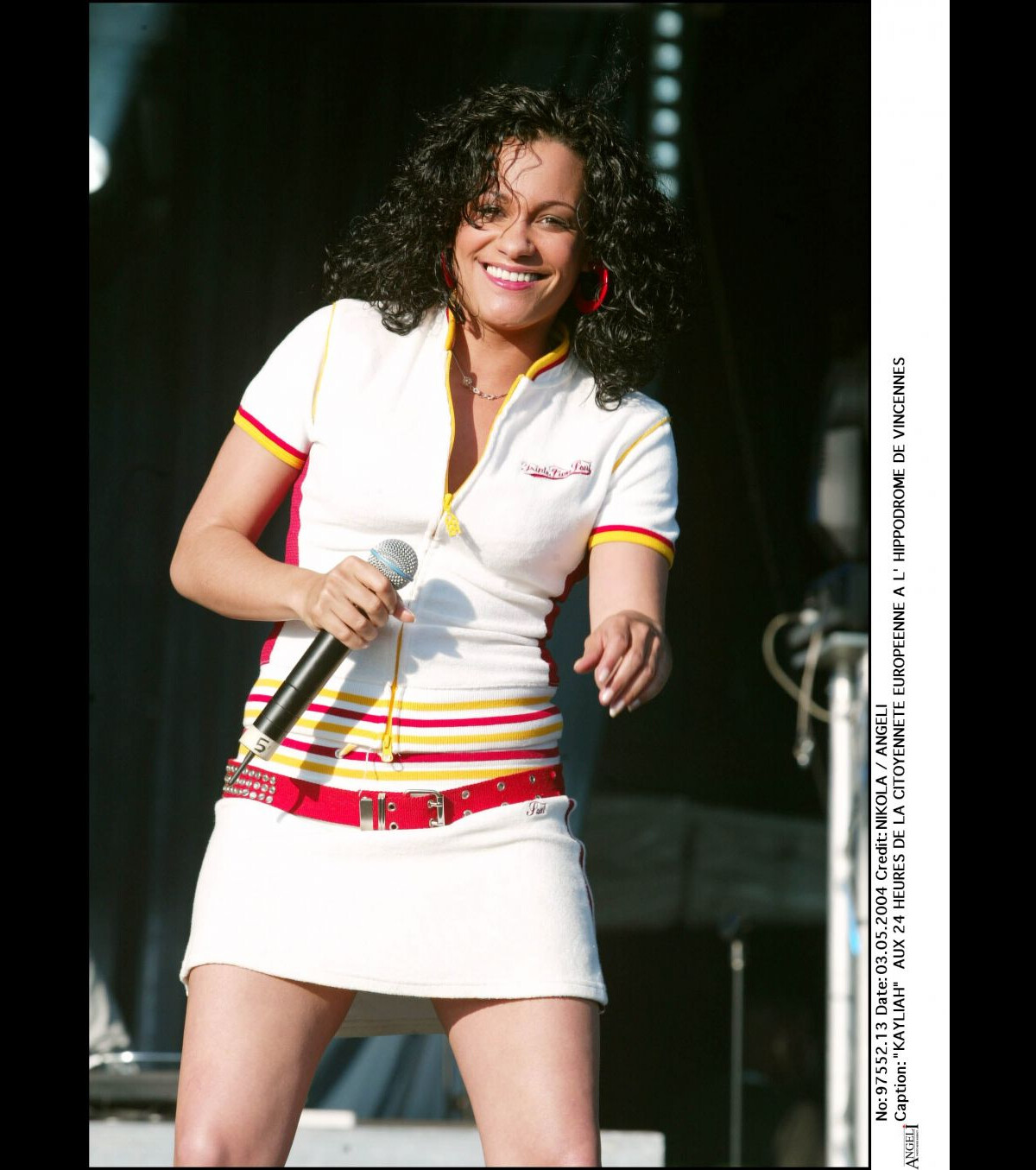 Photo : Kayliah à Vincennes, le 3 mai 2004. - Purepeople