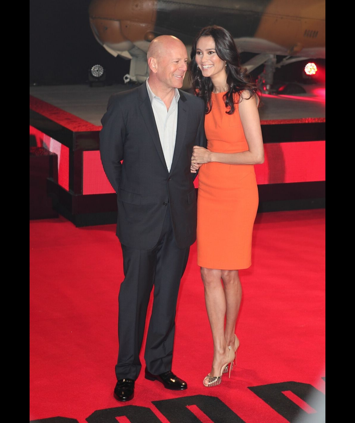 Photo : Bruce Willis et Emma Heming complices pendant la première de ...