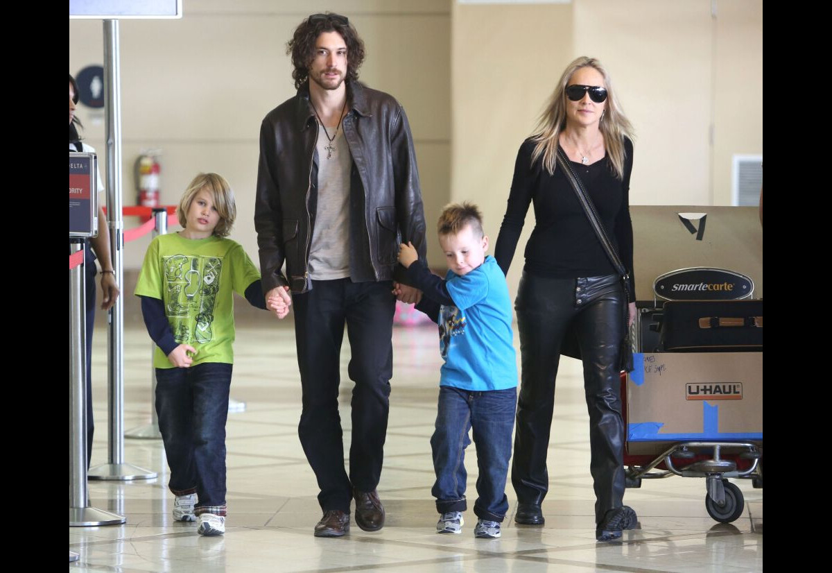 Photo : Sharon Stone, son petit ami Martin Mica et ses fils à l ...