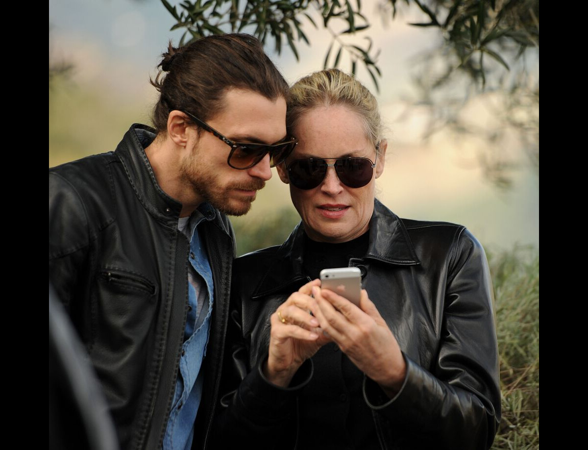 Photo Sharon Stone Et Martin Mica Partagent Quelques Clichés Dans La